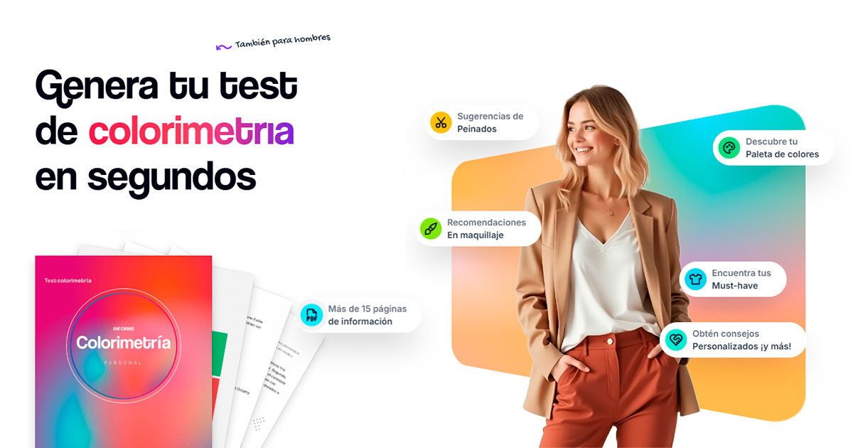 Test de Colorimetría Profesional - Recibe tu Análisis en minutos